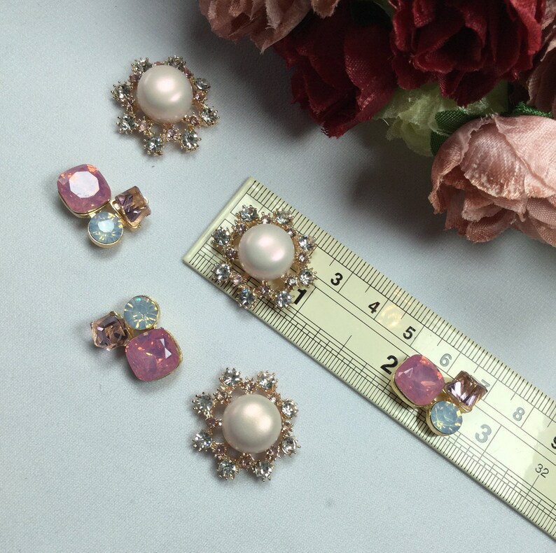 Four Styles of Flat Back Multi Stone Embellishments - Etsy