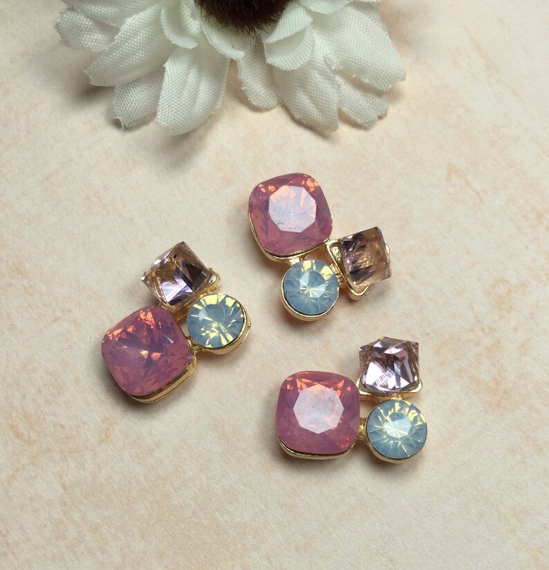 Four Styles of Flat Back Multi Stone Embellishments - Etsy
