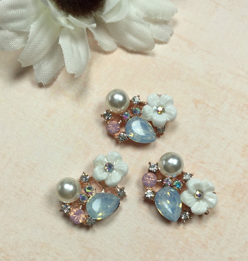 Four Styles of Flat Back Multi Stone Embellishments - Etsy