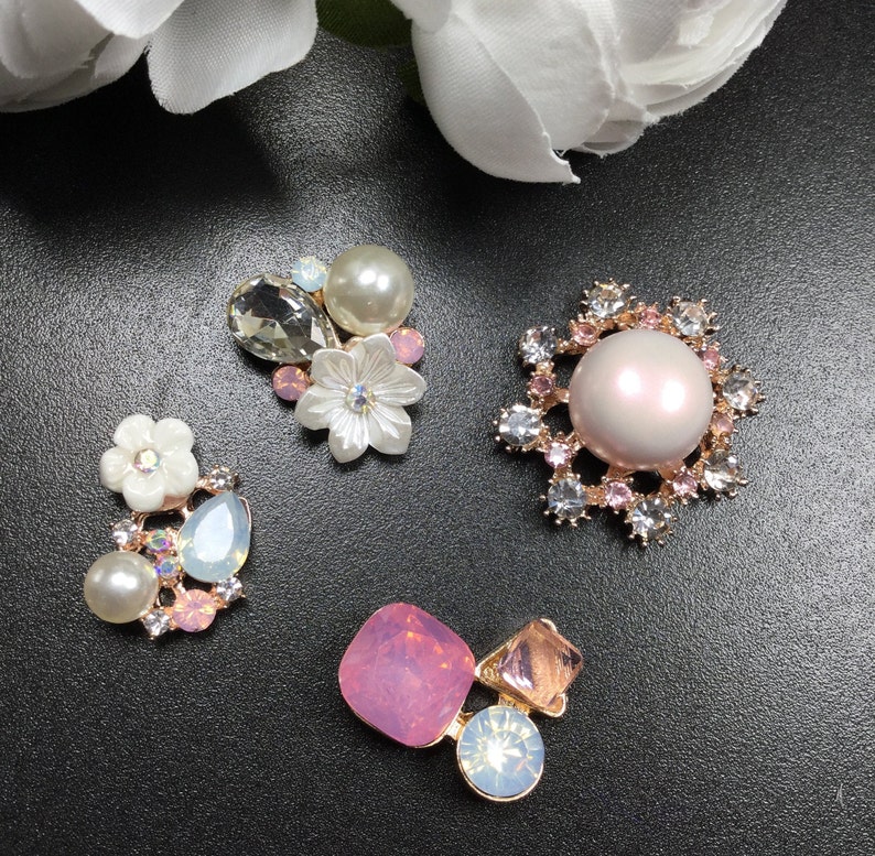 Four Styles of Flat Back Multi Stone Embellishments - Etsy