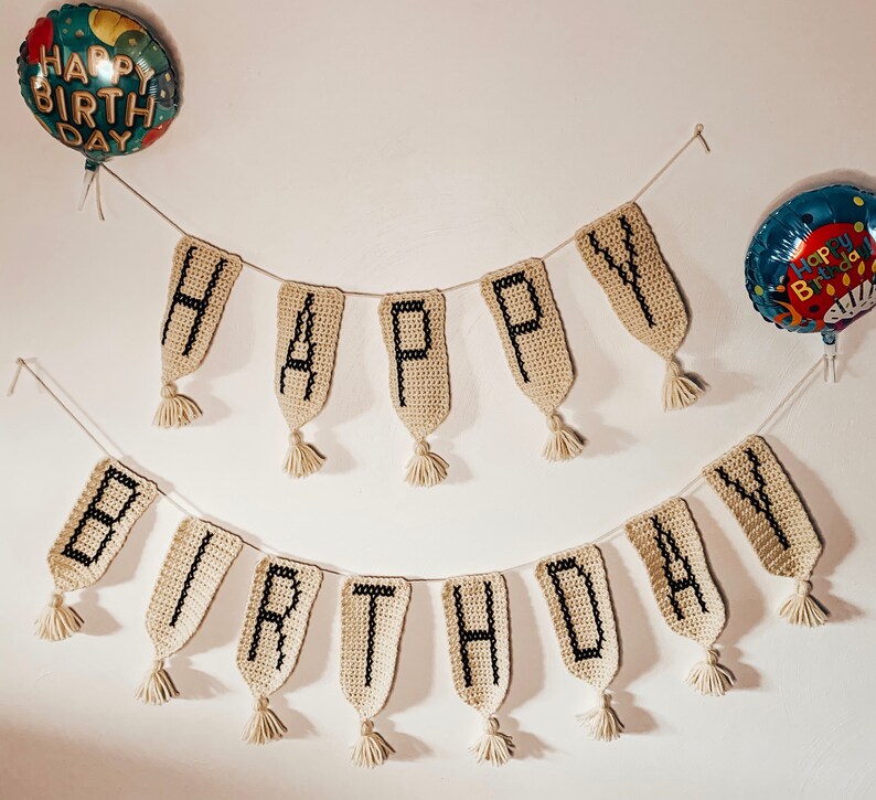 CROCHET PATTERN - Crochet Banner - Crochet Bunting - Home Decor - Cross ...