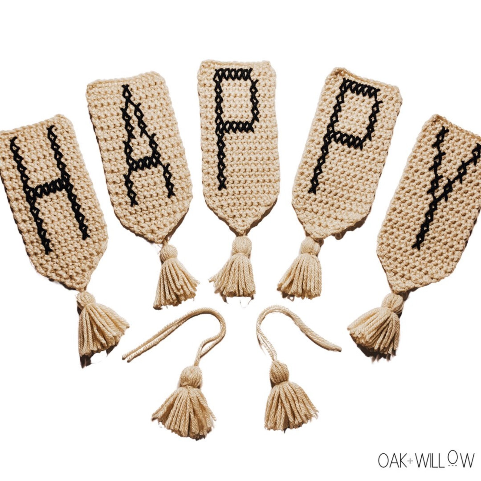 CROCHET PATTERN - Crochet Banner - Crochet Bunting - Home Decor - Cross ...