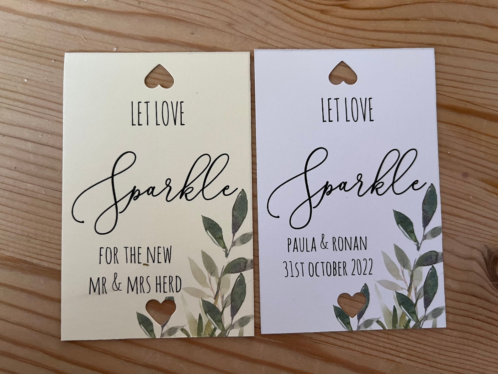 Wedding Sparkler Labels - Etsy UK