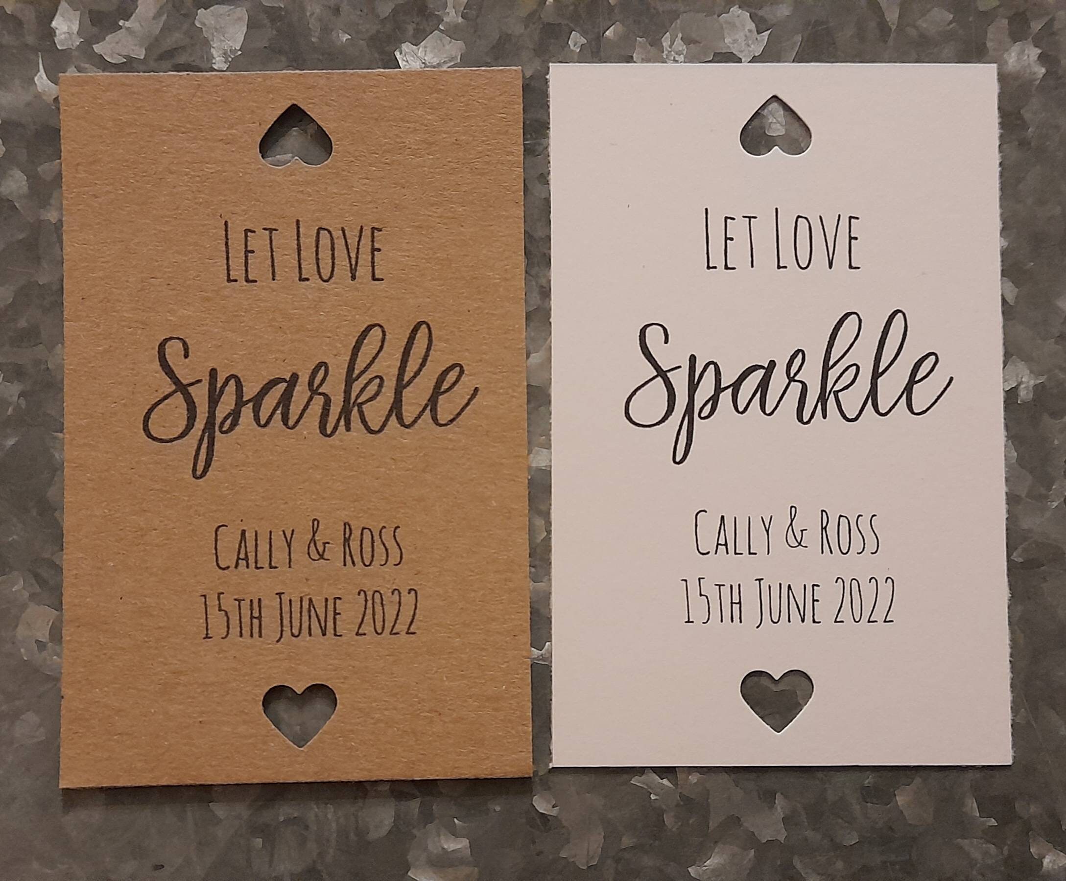 Wedding Sparkler Labels - Etsy UK