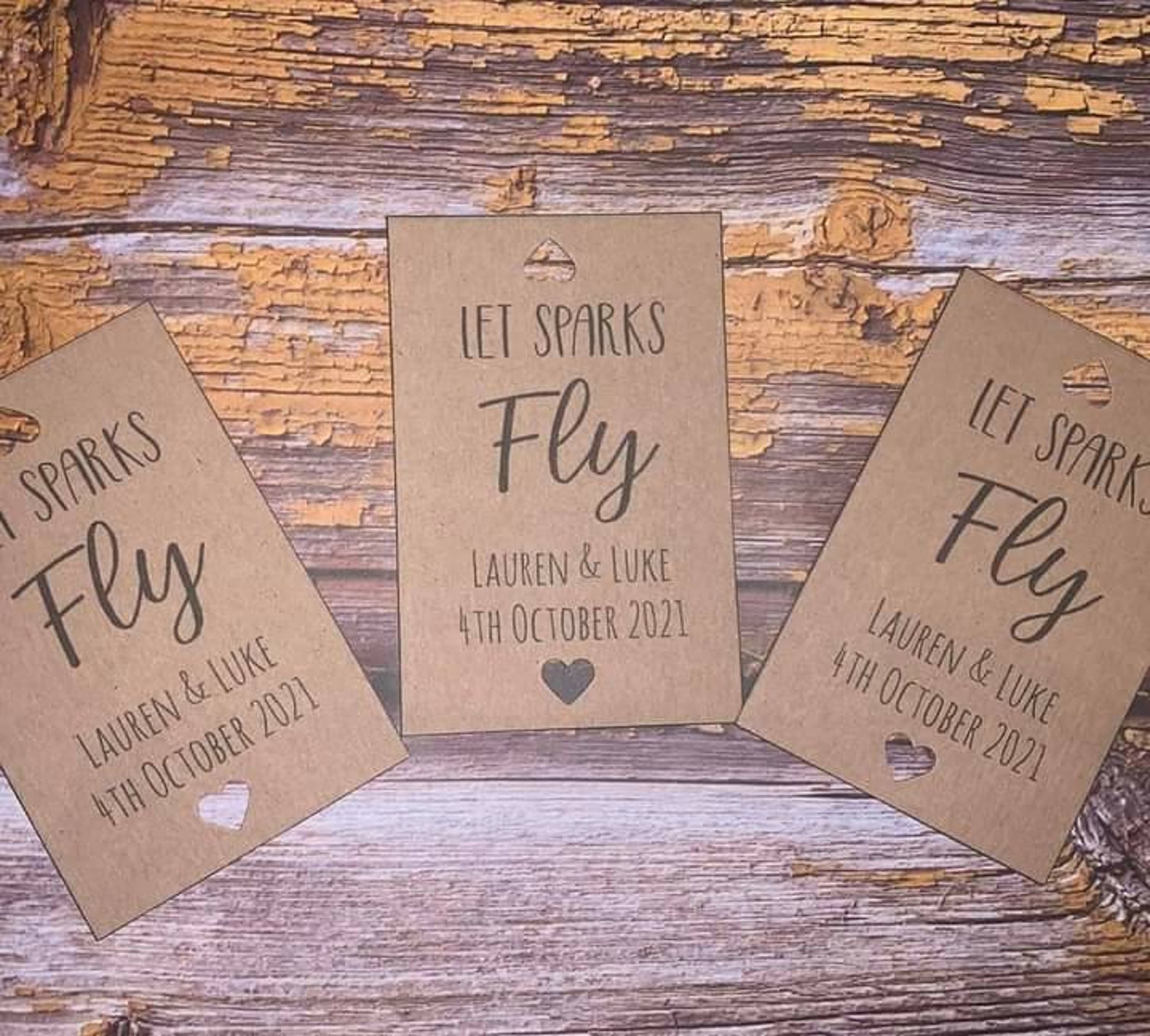 Wedding Sparkler Labels - Etsy UK