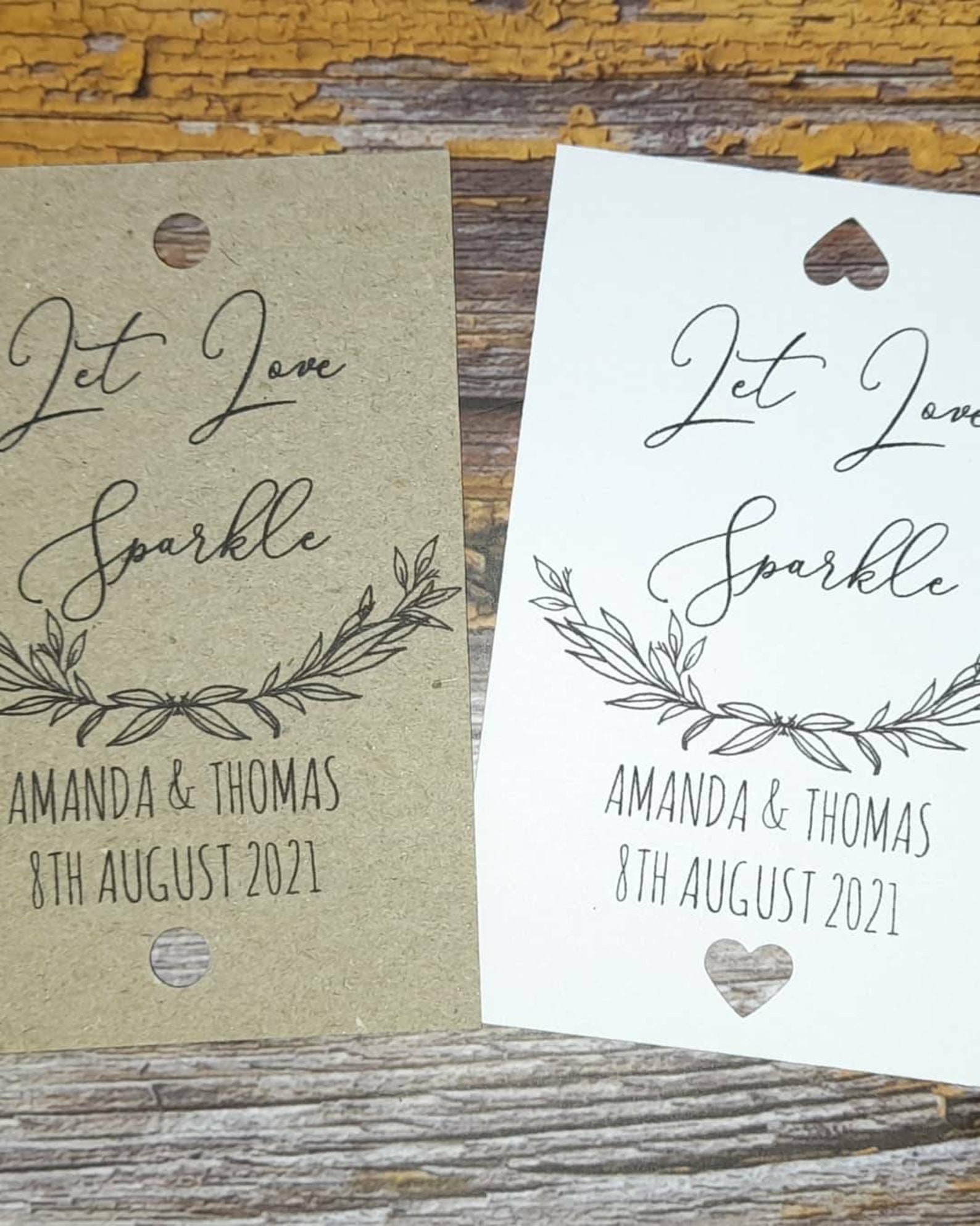 Wedding Sparkler Labels - Etsy UK