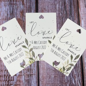 Wedding Sparkler Labels - Etsy UK