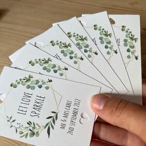 Wedding Sparkler Labels - Etsy UK