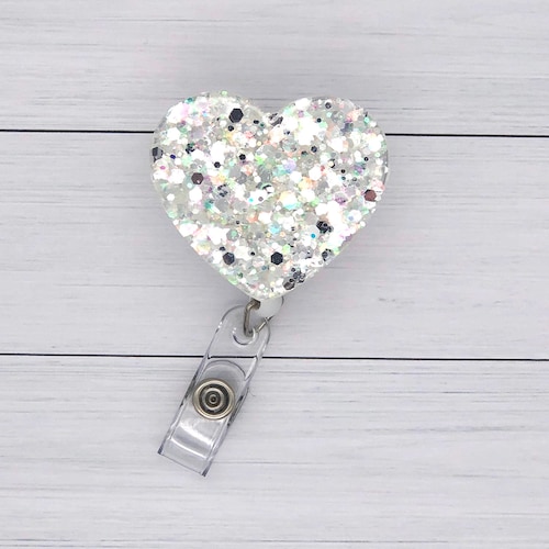 EKG Heart Retractable Reel Badge-cardiac Nurse Badge-cardic | Etsy