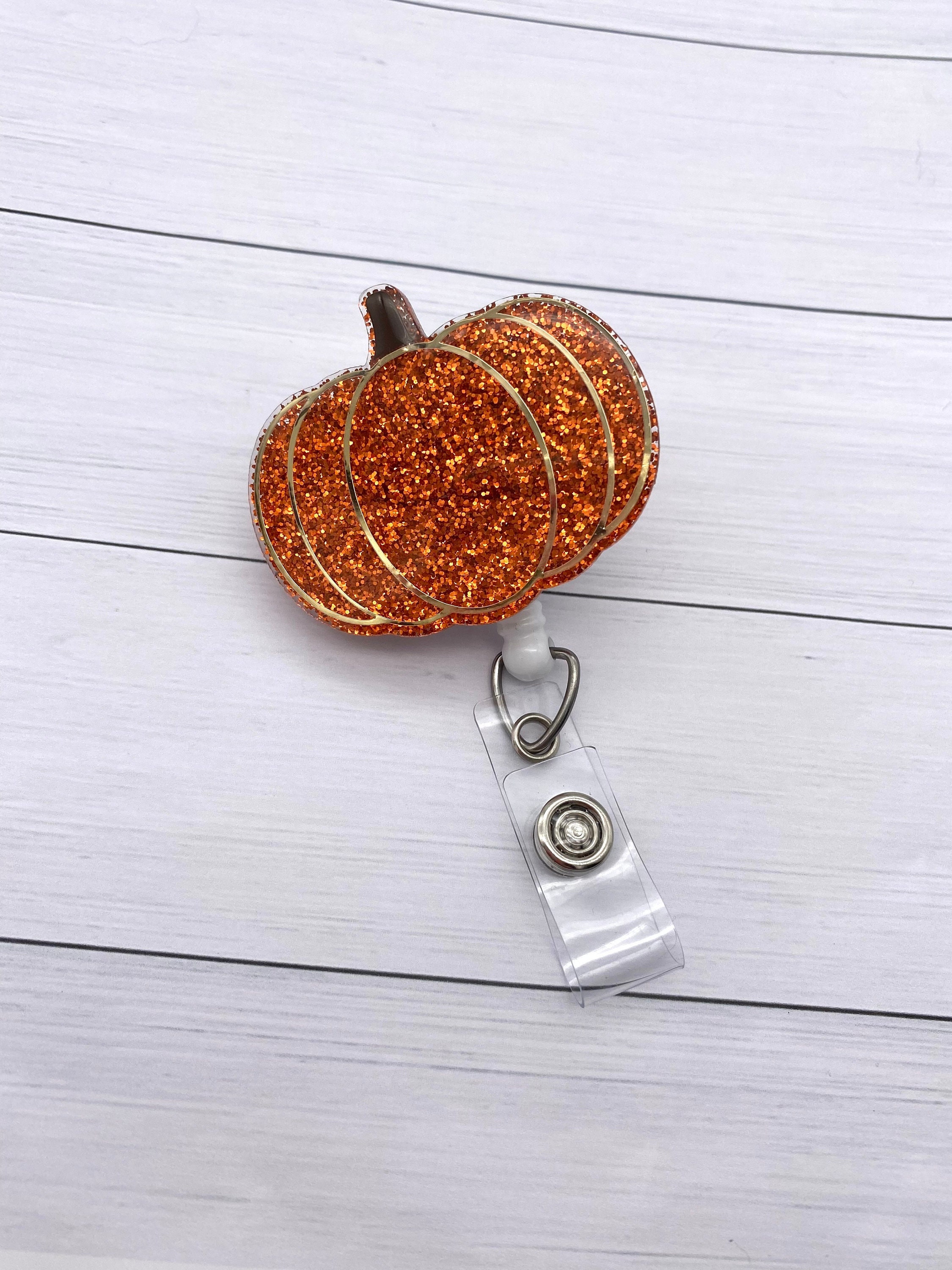 Pumpkin Badge Reel Fall Badge Reel Thanksgiving Badge Reel - Etsy