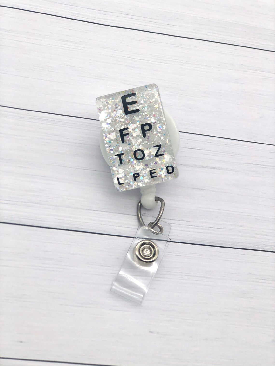 Eye Chart Badge Reel Optometrist Badge Reel Optician Badge - Etsy