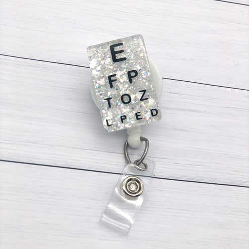 Eye Chart Badge Reel Eye Doctor Gift Optometrist Gift - Etsy