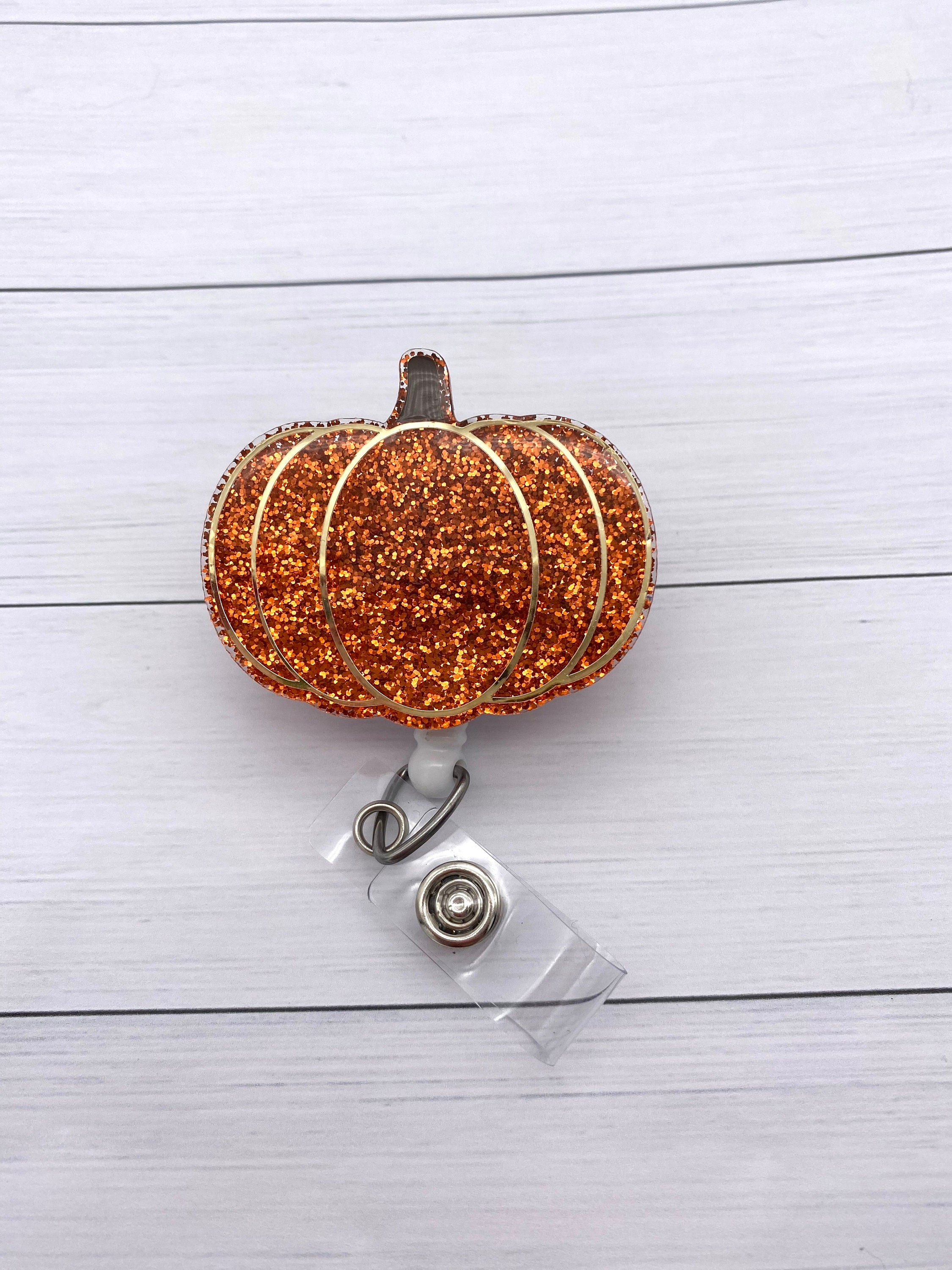 Pumpkin Badge Reel Fall Badge Reel Thanksgiving Badge Reel - Etsy