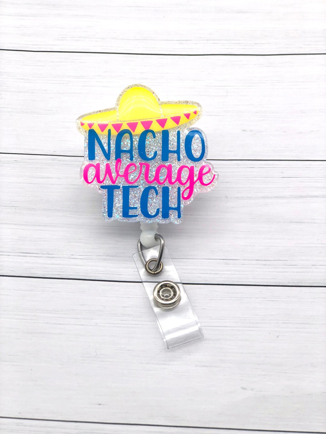 Nacho Average Tech Badge Reel, Tech Badge Reel - Etsy