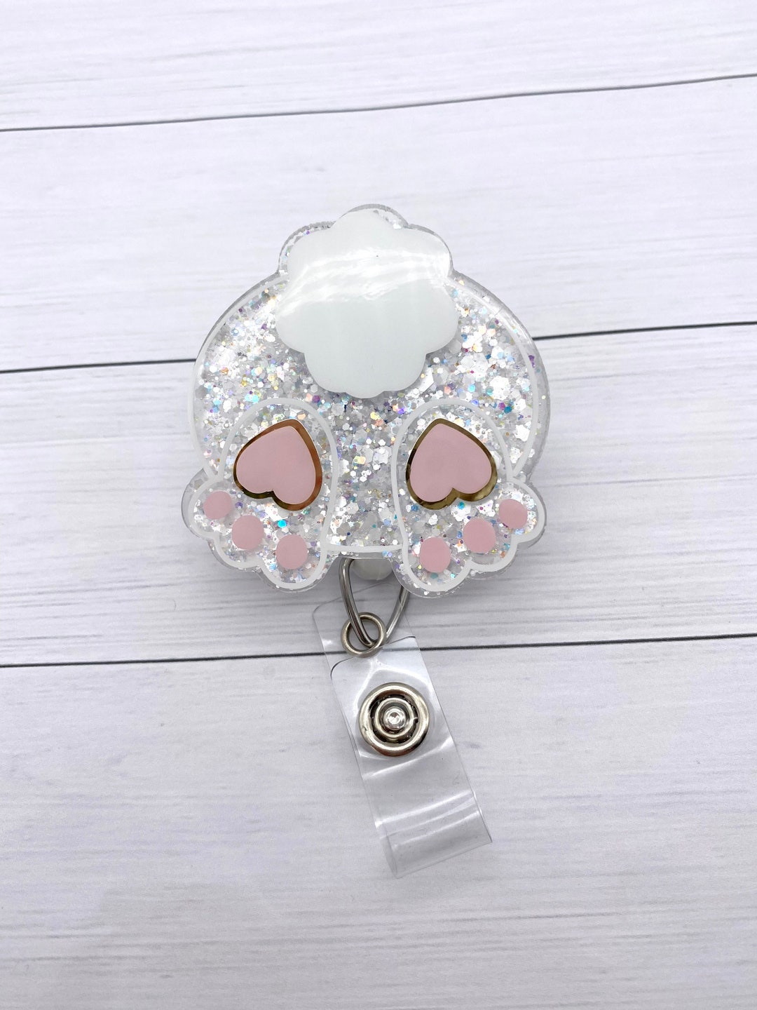 Bunny Badge Reel, Easter Badge Reel, Bunny Butt Badge Reel, Cute Badge ...