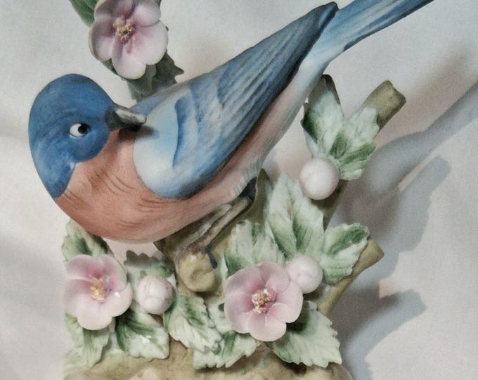 Vintage Porcelain Lefton Bluebird KW464N - Etsy