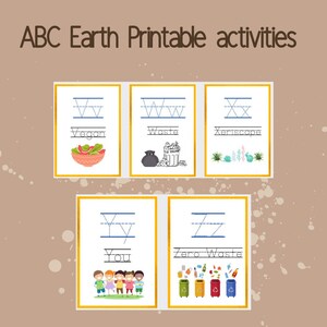 ABC Earth. Printable Activities - Etsy