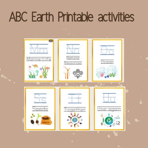 ABC Earth. Printable Activities - Etsy