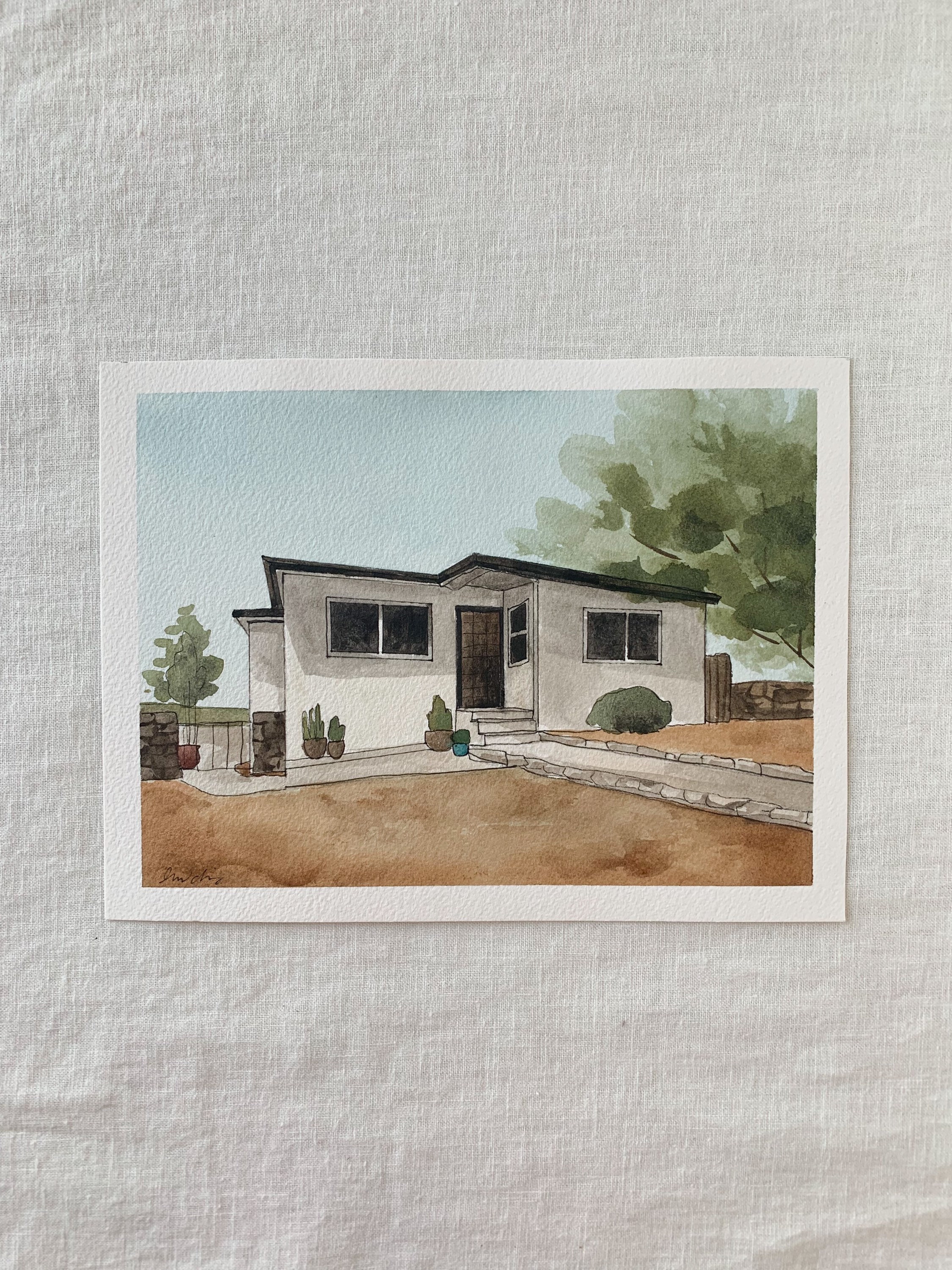 Watercolor House Portrait - Etsy
