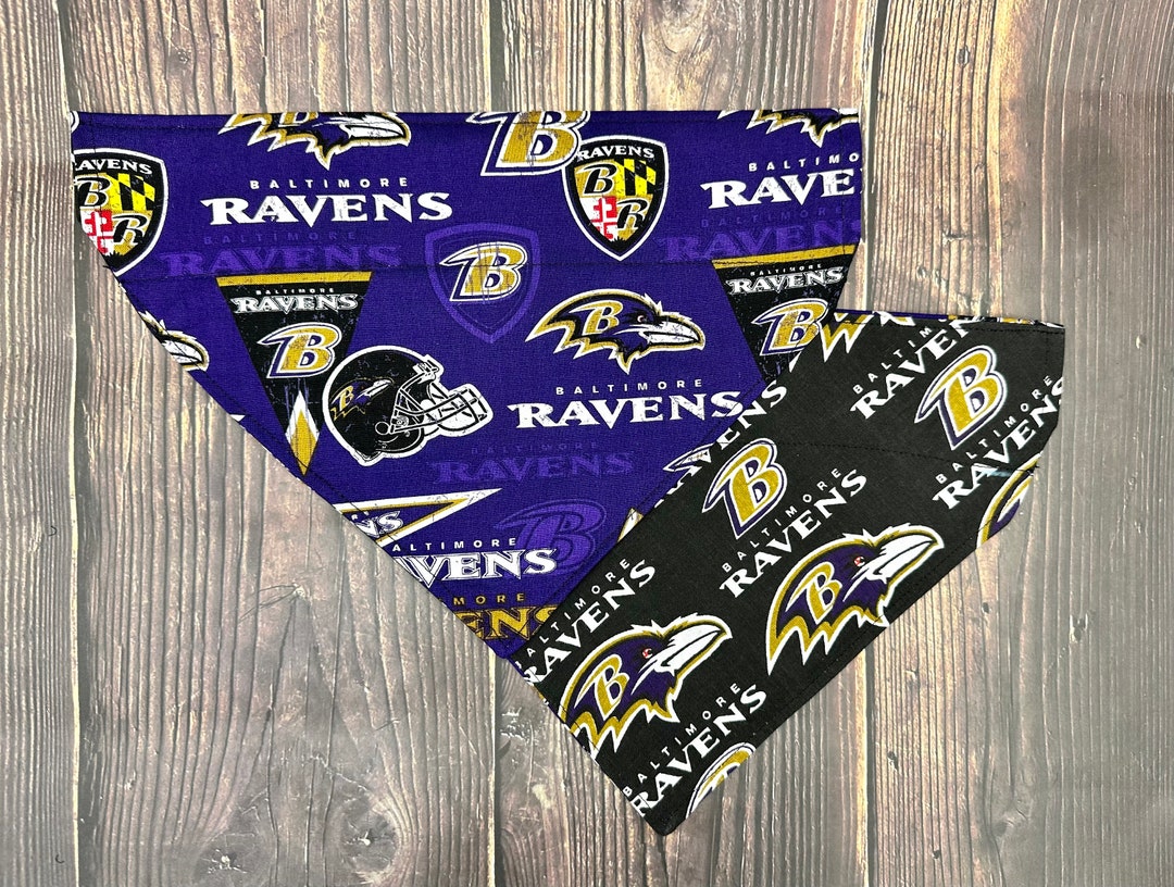 Baltimore Ravens Over the Collar Reversible Pet Scarf - Etsy