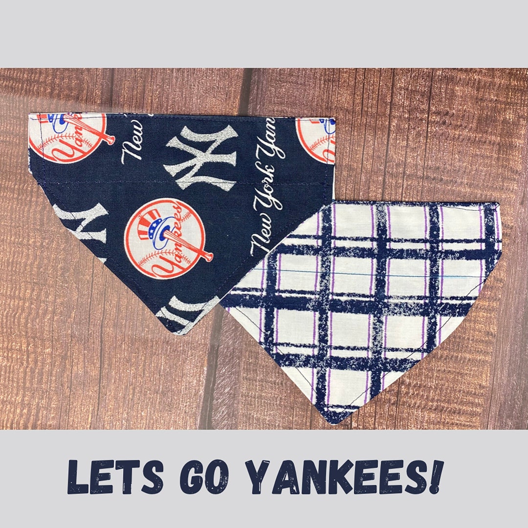 New York Yankees Over the Collar Reversible Pet Scarf - Etsy