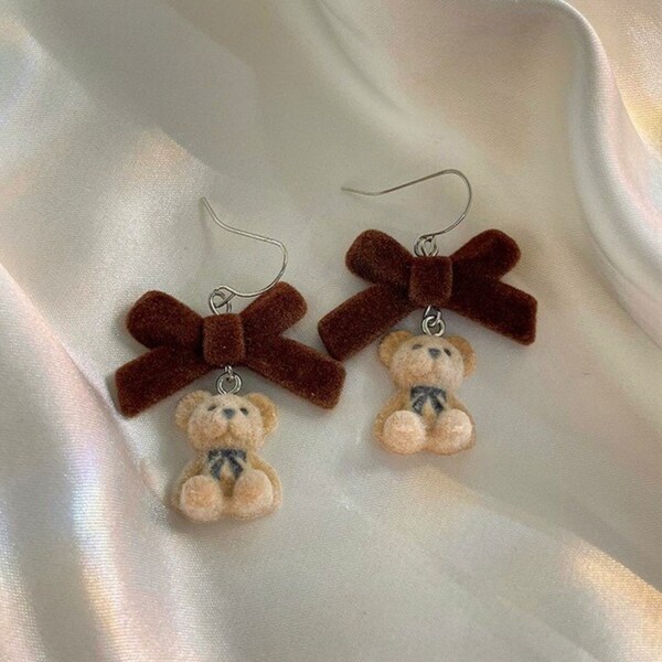 Bear Earrings - Etsy