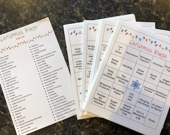 Elf Movie Christmas Bingo Printable, Buddy the Elf Christmas Bingo for ...