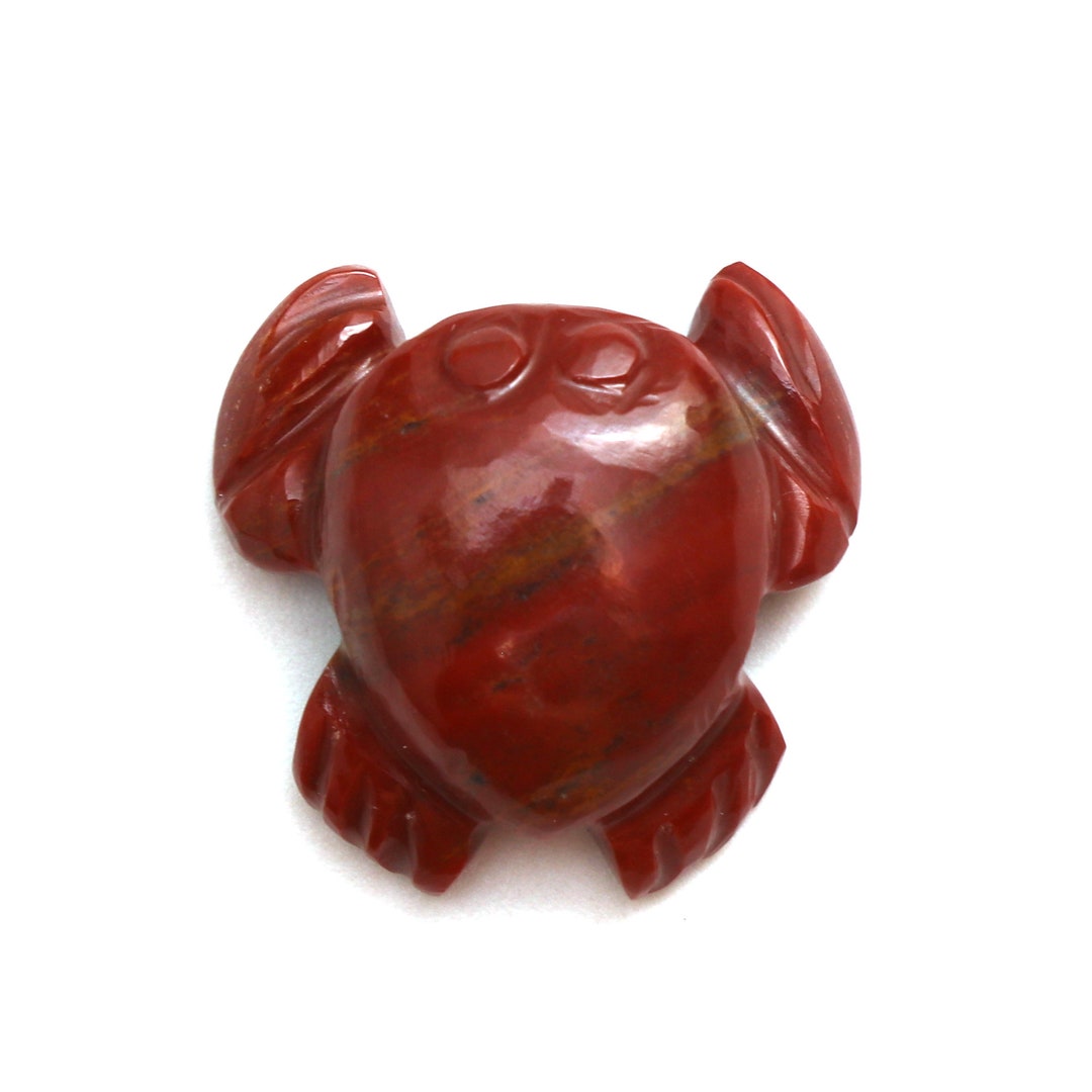 Red Jasper Crab Carving Figurine | Natural Crystal Crab Gemstone | Cute ...