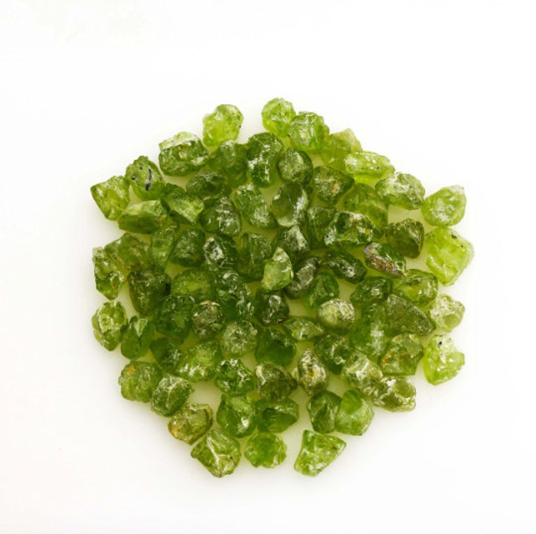 Natural Raw Gemstone, Peridot Stone for Making Jewelry, Rough Green ...