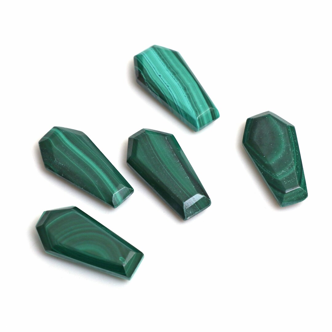Malachite Coffin Carving Gemstone, Coffin Crystal Carved, Coffin Stone ...