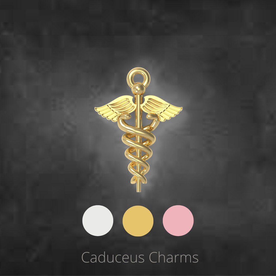 Silver Caduceus Charms, Nurse Charms, Silver Caduceus, Nursing Charms ...