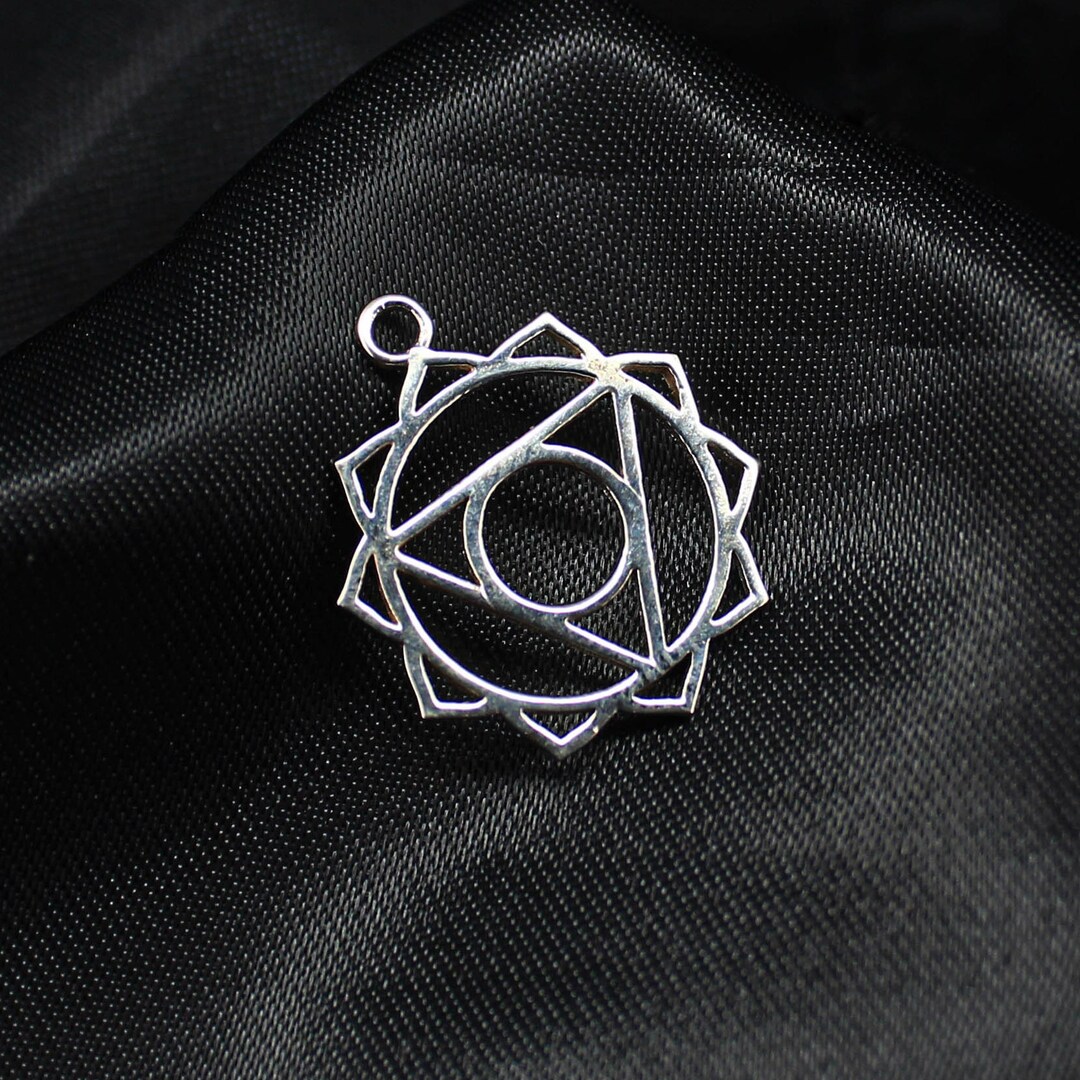 Sterling Silver Seven Chakras Charms, Root, Heart, Solar, Third Eye ...