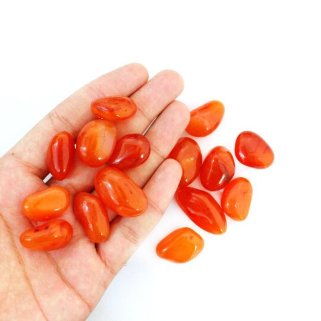 Natural Carnelian Orange Tumbled Gemstones, Crystal Jewelry Making for ...
