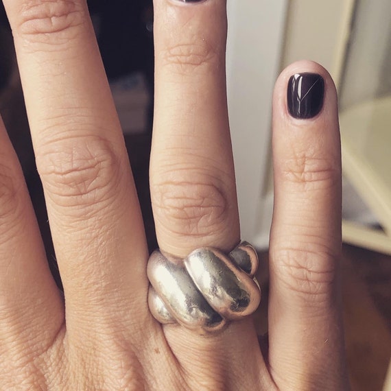 Sterling Silver Statement Ring - Gem