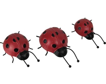 Metal Ladybug Art | Etsy