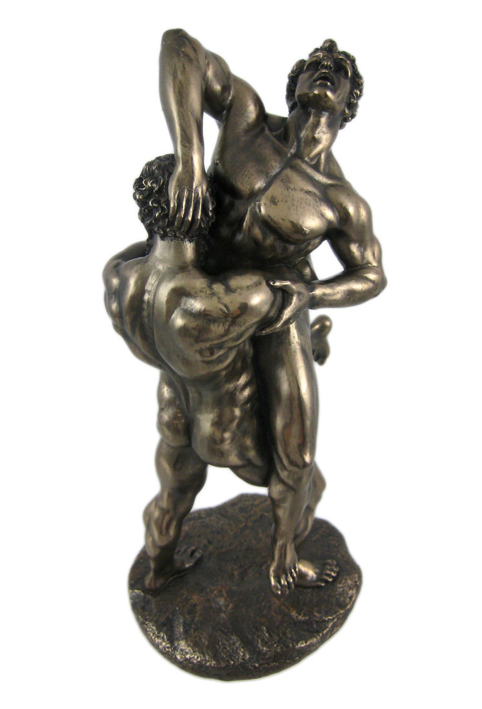 Hercules and Anteus Bronze Finish Statue Greek Myth | Etsy