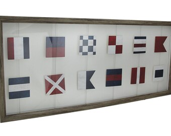 Nautical Flags Framed | Etsy
