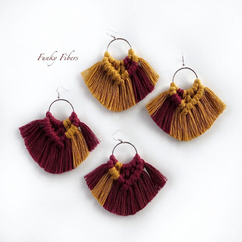 Maroon and Gold SCHOOL SPIRIT Earrings Gopher Earrings U | Etsy