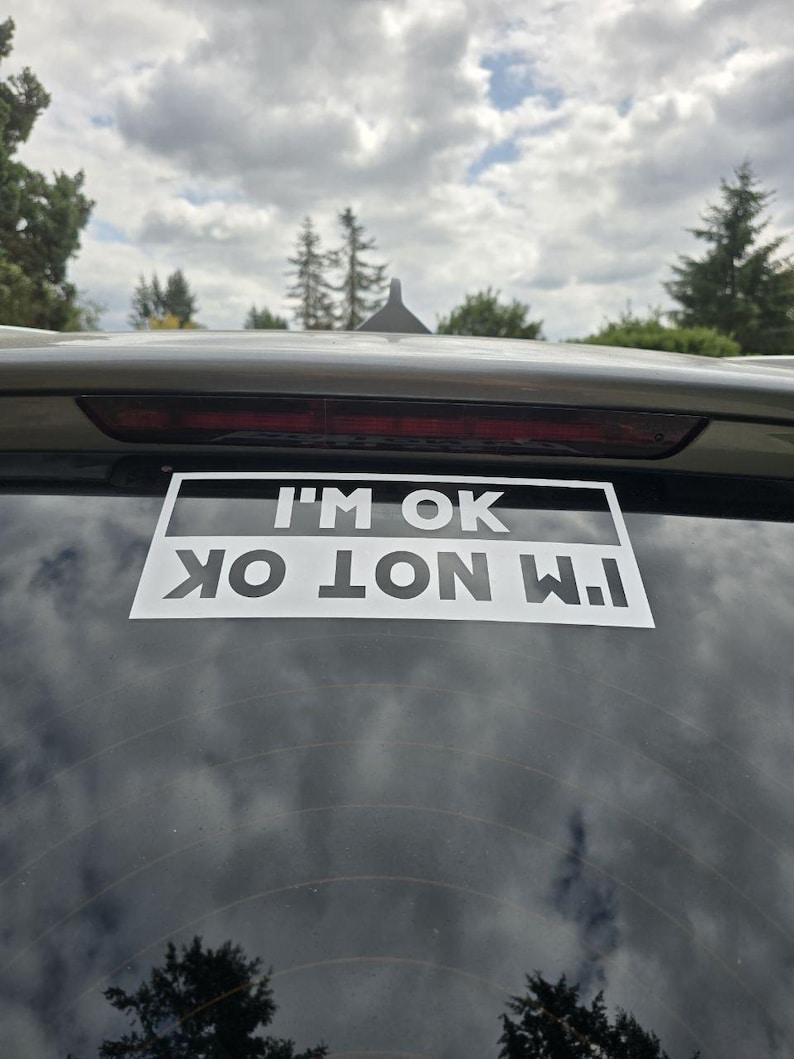 Upside Down Car Decal - Etsy