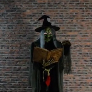 On Sale 25% off Halloween 5' Animated Lifesize Spell-speaking Witch ...