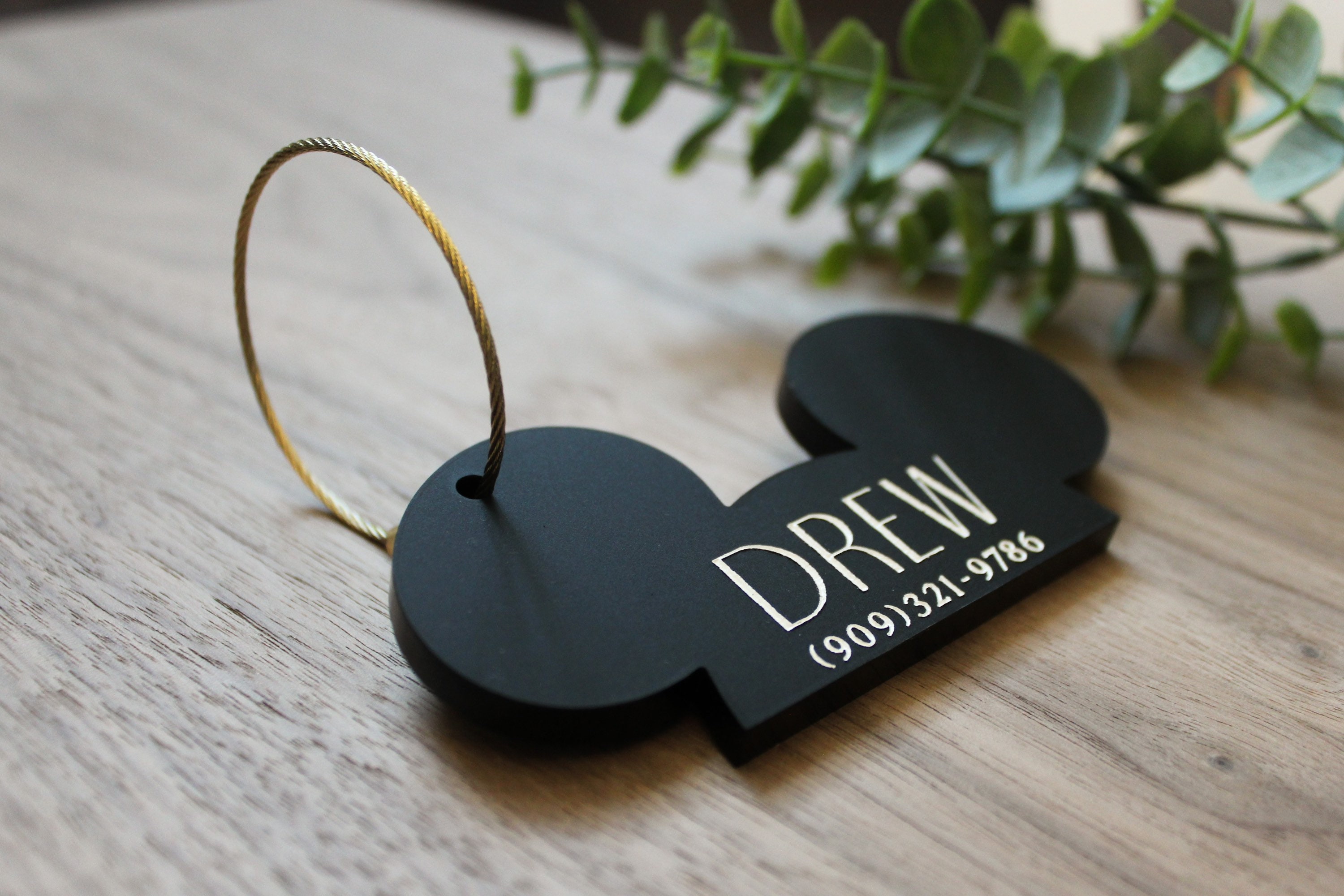 Disney Luggage Tags Mickey Mouse Bag Name Disneyland Parks - Etsy