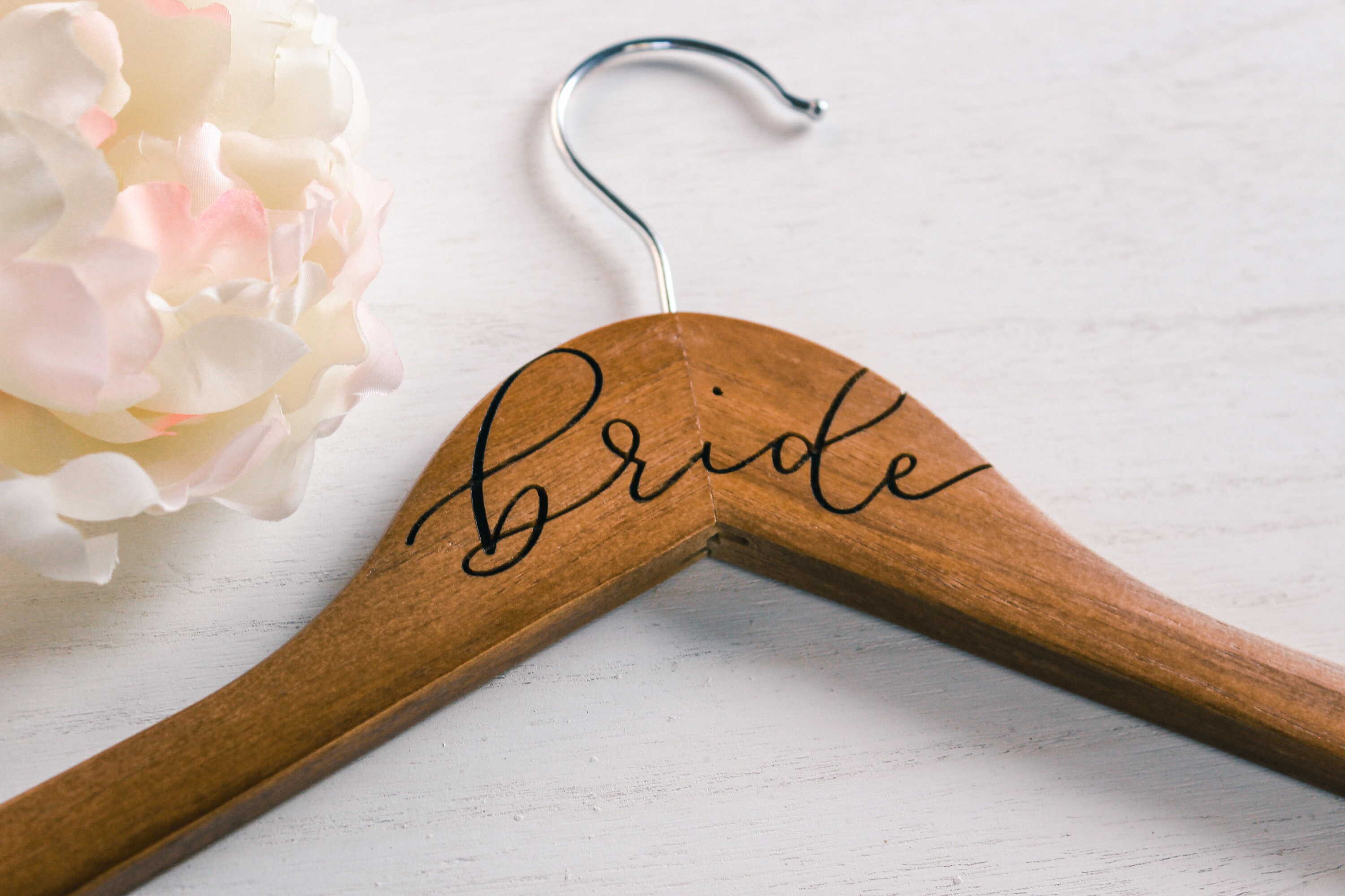 Bride Hanger Personalized Wedding Wooden Hanger - Etsy