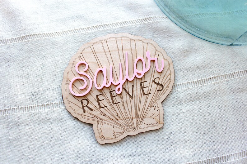 Personalized Beachy Baby Announcement Sign for Footprint Imprint | Boho ...