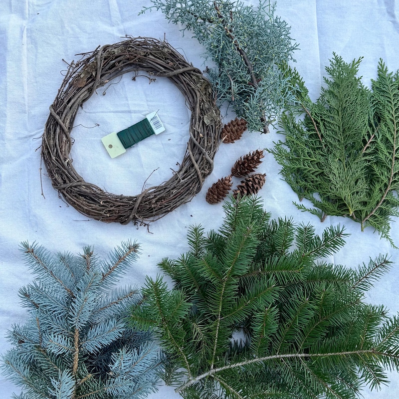 Wreath Evergreen Kit - Etsy