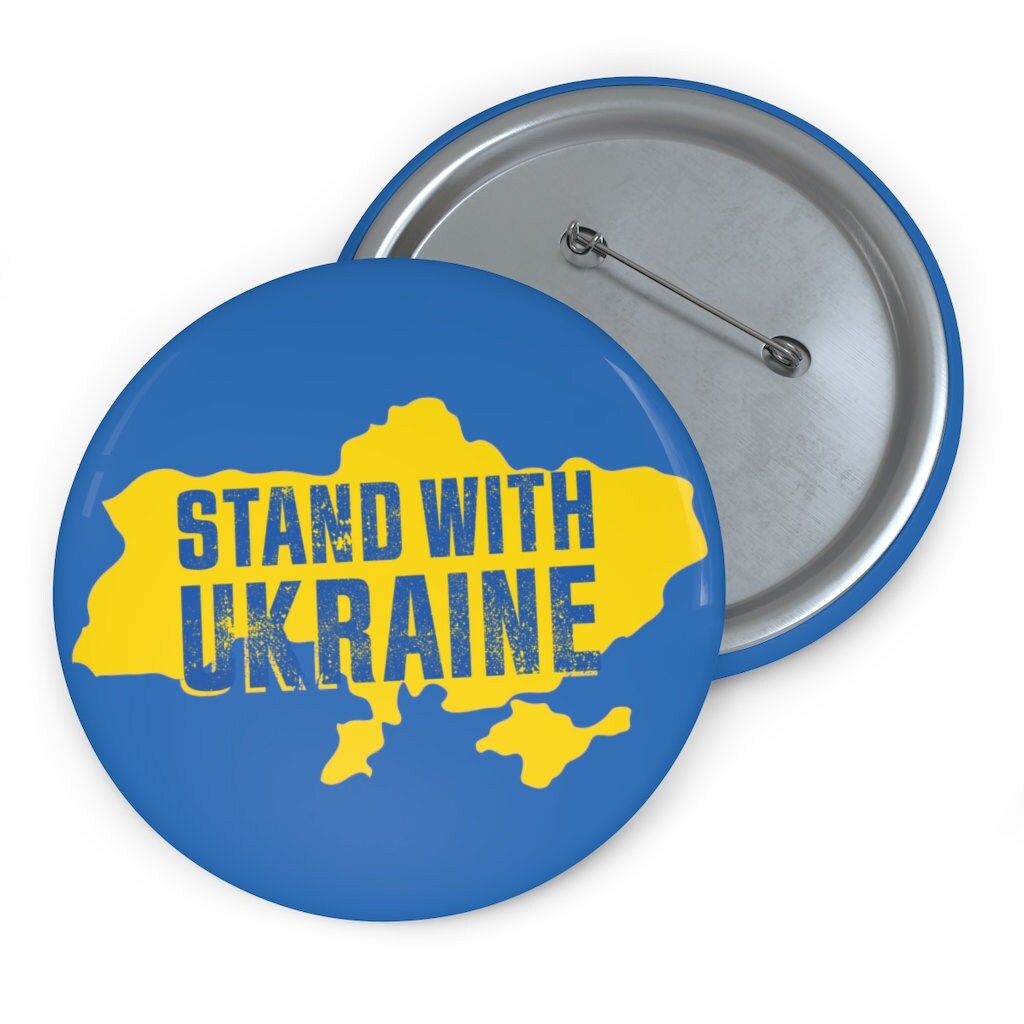 Stand With Ukraine Pin I Support Ukraine Pin Ukrainian Flag - Etsy