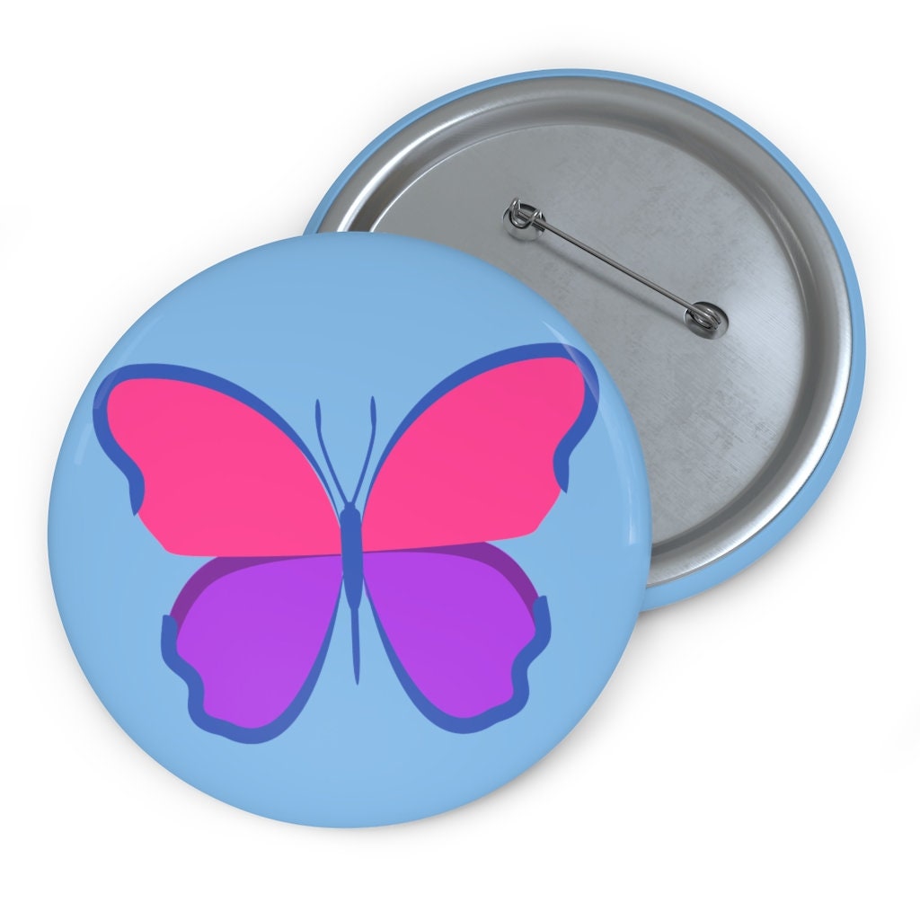 Bisexual Butterfly Discreet Pride Pin Bisexual Variant Lgbtq - Etsy