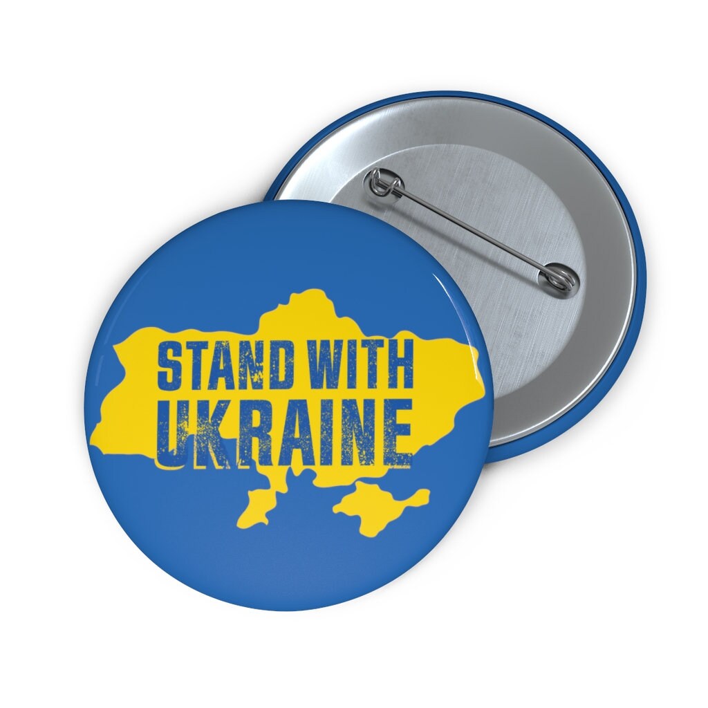 Stand With Ukraine Pin I Support Ukraine Pin Ukrainian Flag - Etsy