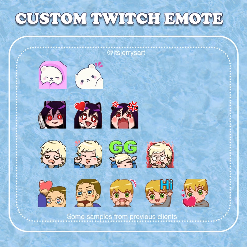 Custom Twitch Emotes - Etsy