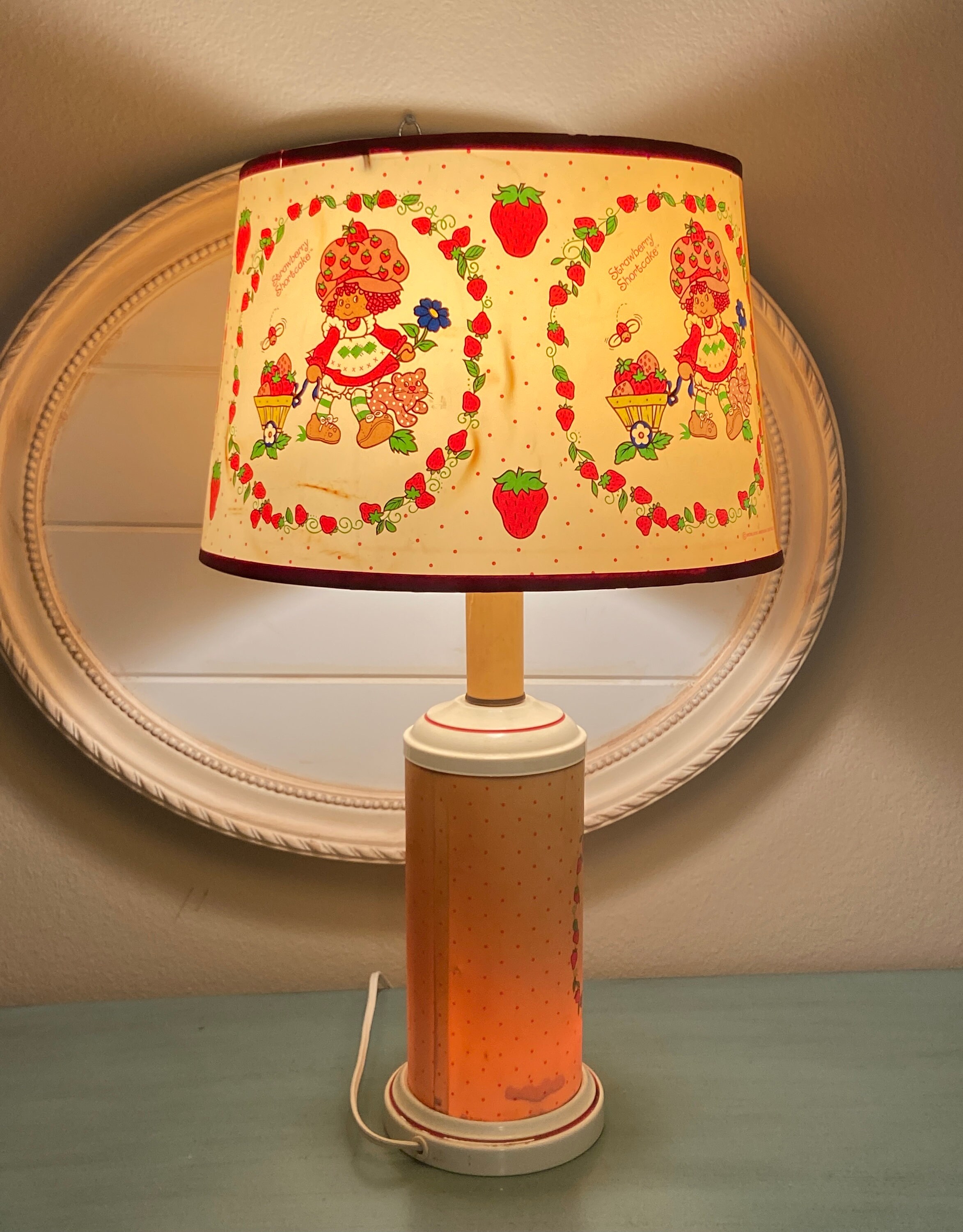 Rare Strawberry Shortcake nursery lamp/ nightlight from the 1980s Home ...