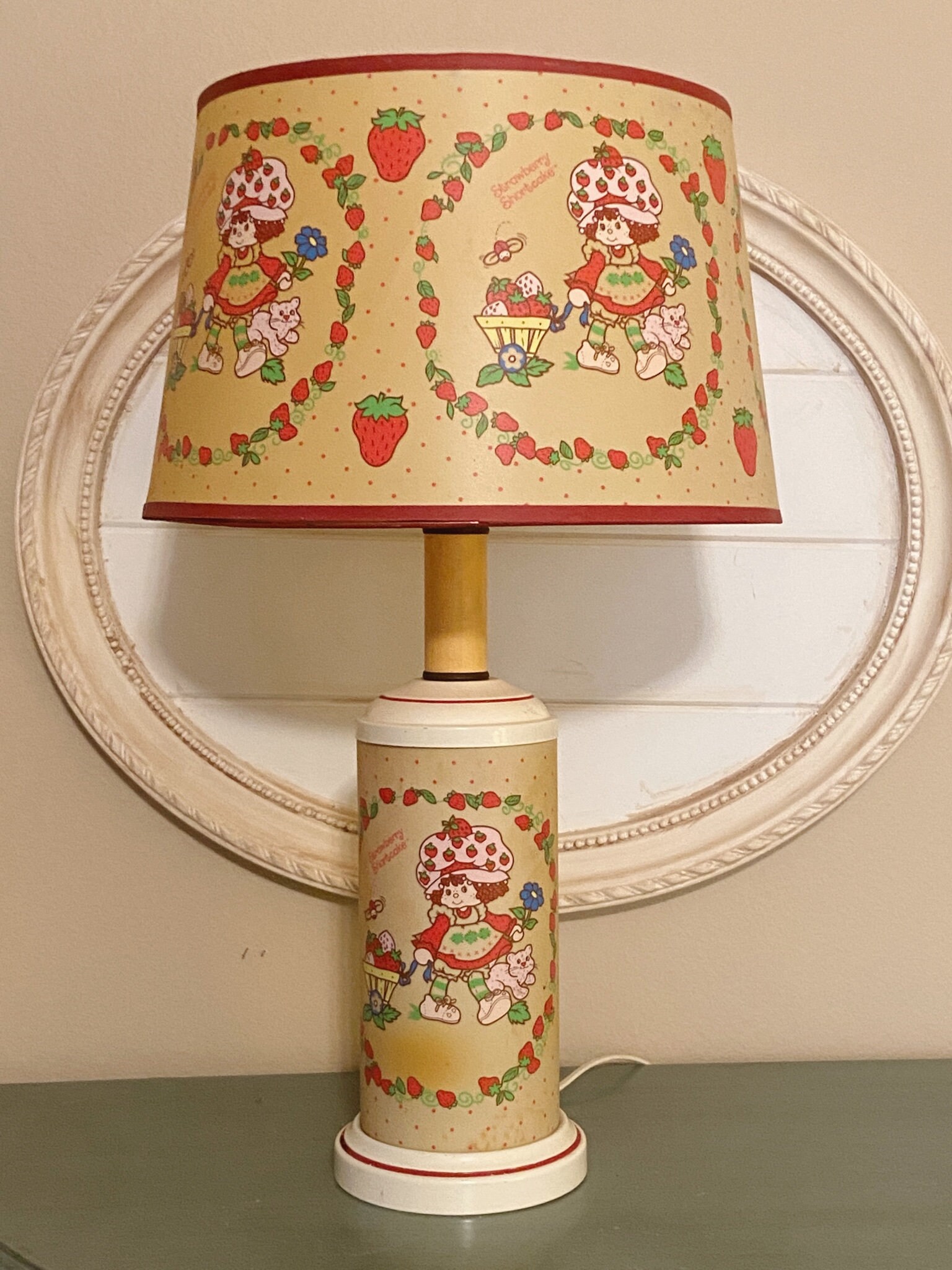 Rare Strawberry Shortcake nursery lamp/ nightlight from the 1980s Home ...